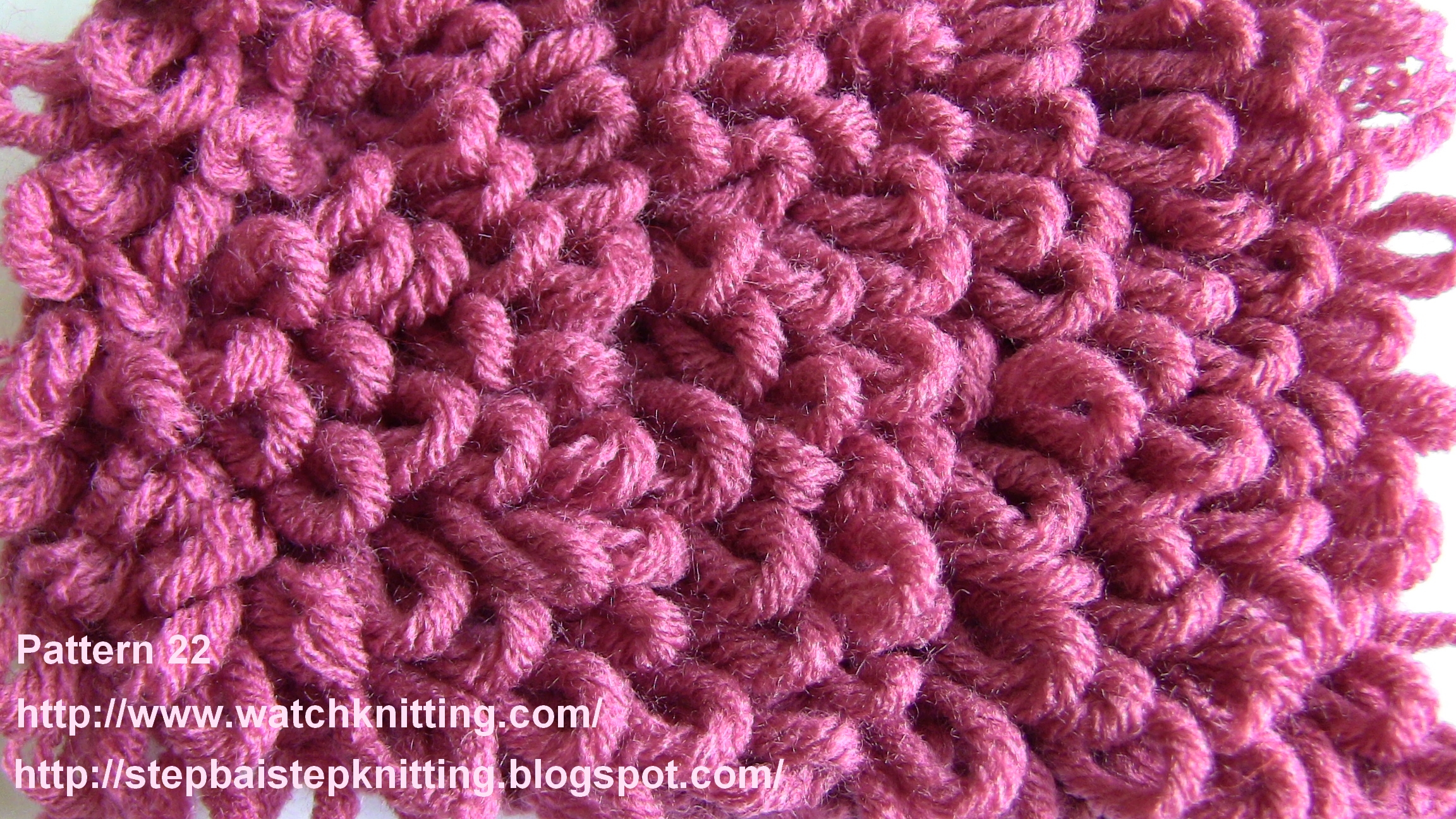Stitch 22 Loop Stitch Watch Knitting