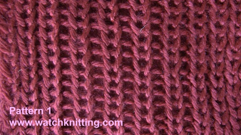 Puff Rib Stitch (Constellate stitch)- stitch no.26 – Watch Knitting