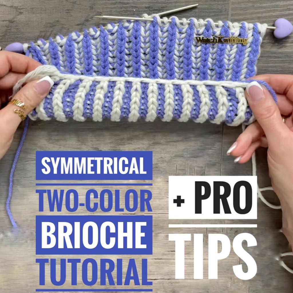 Symmetrical Two-Color Brioche Tutorial + PRO TIPS – A Beginner-Friendly ...
