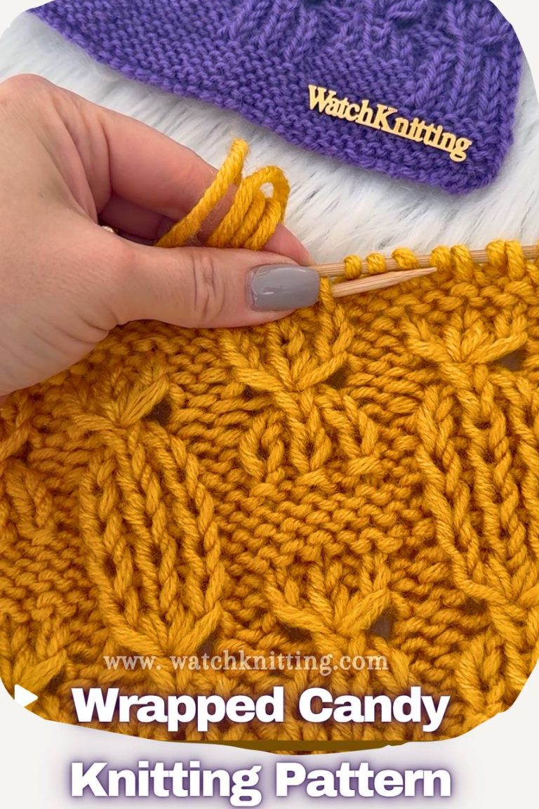 Wrapped Candy Knitting Pattern Tutorial | Easy Textured Stitch for ...